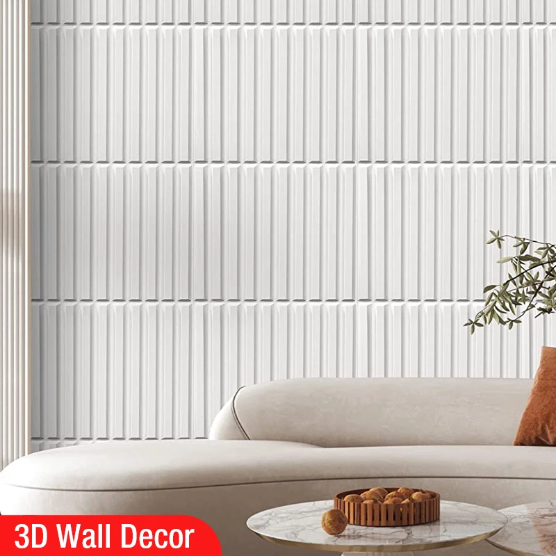 30cm-Fashion-Simple-Line-wave-3D-Wall-Panel-Non-self-adhesive-plastic ...