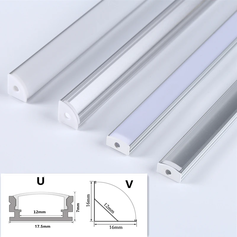 Led Strip Aluminum Profile | Aluminum Strip Channel | Cover Led Light ...