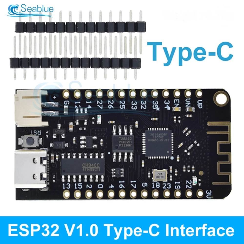 Type-C-ESP32-Wifi-Bluetooth-Development-Board-MicroPython-4MB-FLASH-USB ...