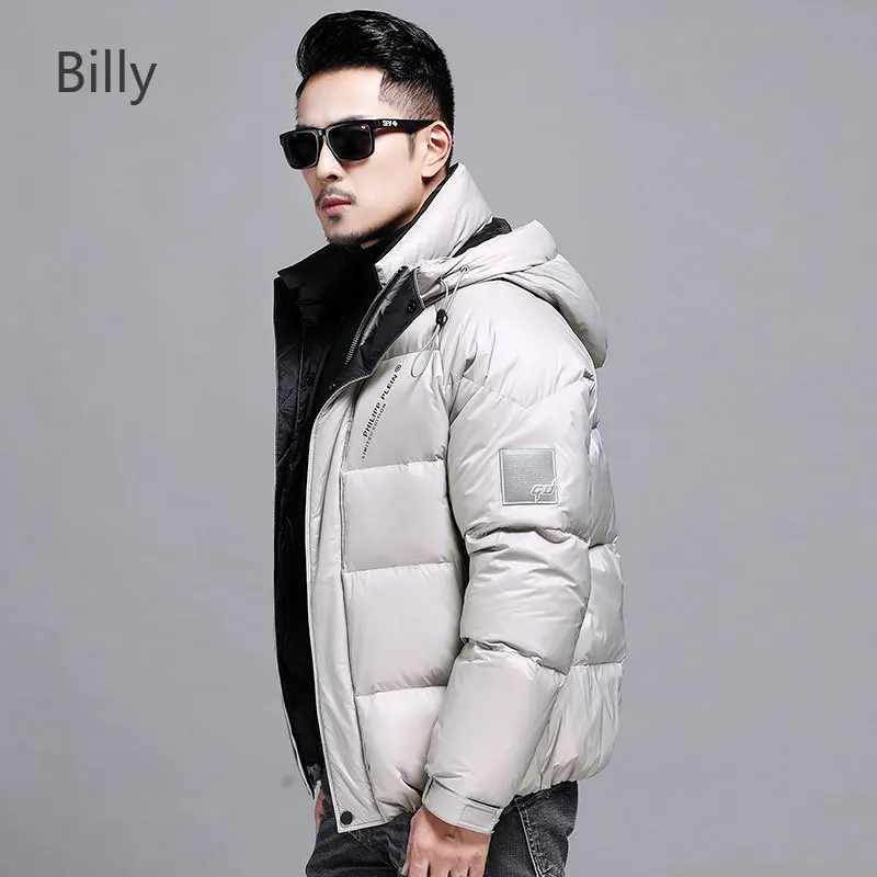 Hooded-Short-Down-Jacket-Duck-Down-Padding-Designer-Clothes-Men ...