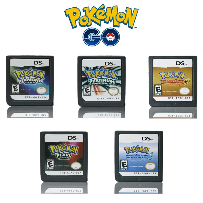 DS 게임용 포켓몬 시리즈 플래티넘 다이아몬드 진주 골드 하트 은신마, DS 2DS 3DS 게임 콘솔, 영어 버전 선물| | - AliExpress