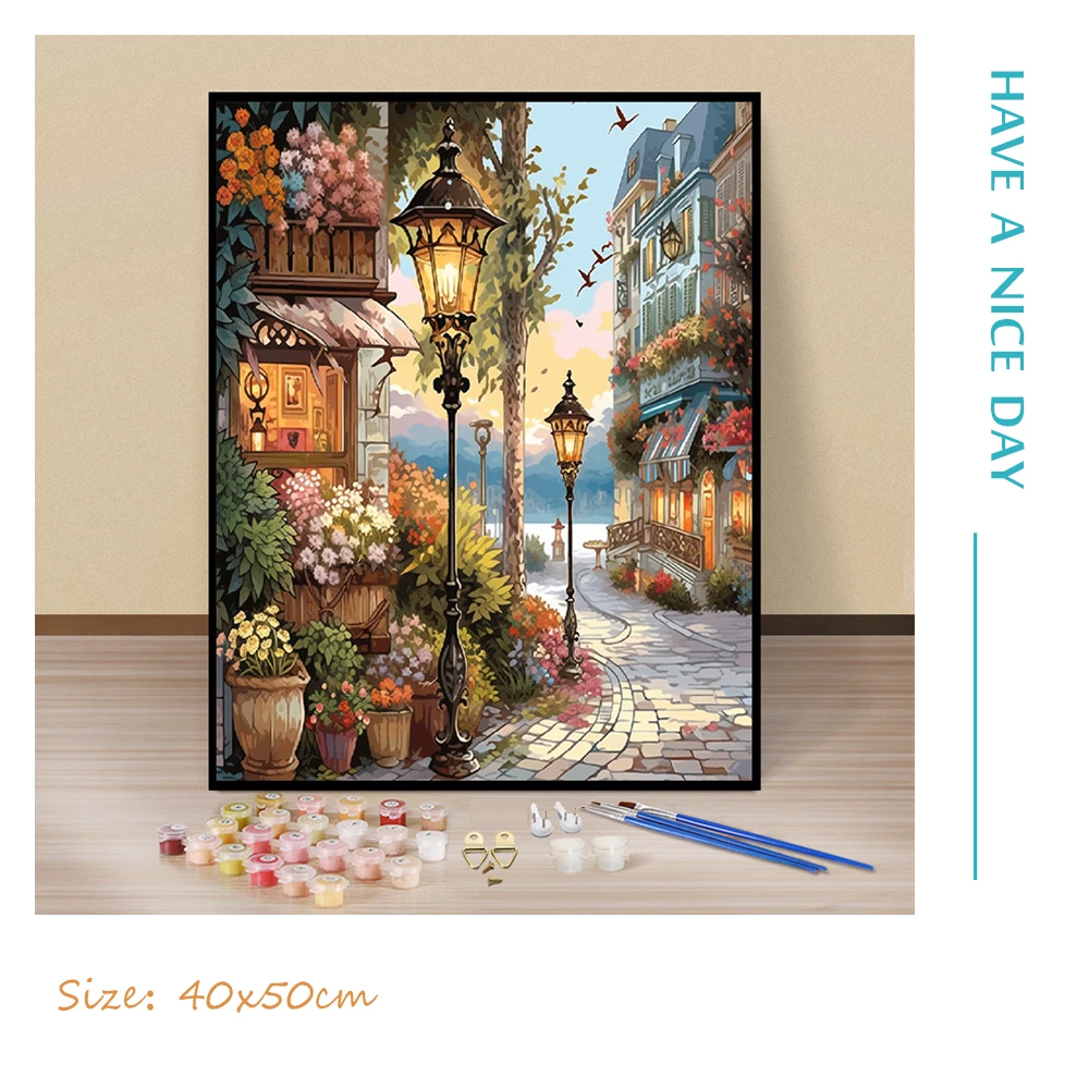 Cat Paint By Numbers Kit For Adults - 16x20 Inch Canvas With Acrylic ...