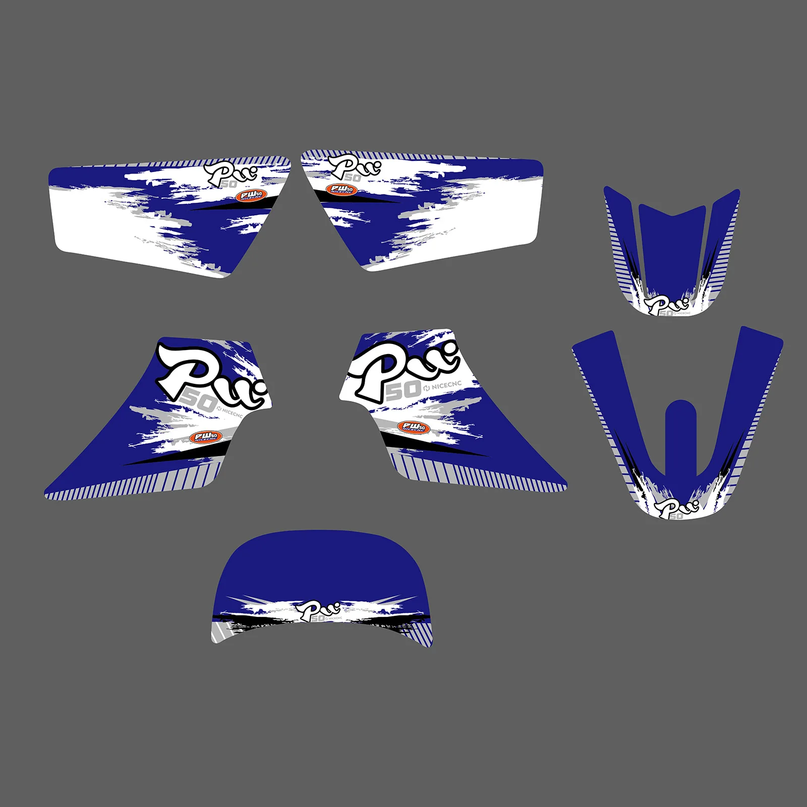 NiceCNC-Motorcycle-Graphics-Background-Decals-Sticker-For-YAMAHA-PW-50 ...