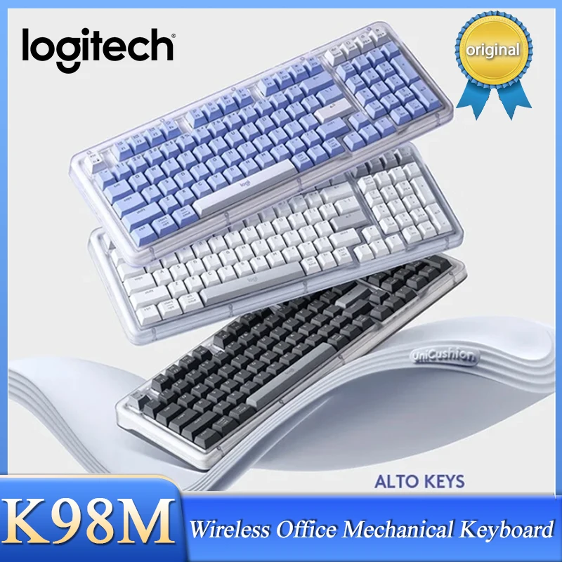 Logitech-ALTO-KEYS-K98M-AI-Customized-Wireless-Mechanical-Keyboard-Hot-Swap-Bluetooth-Gasket ...