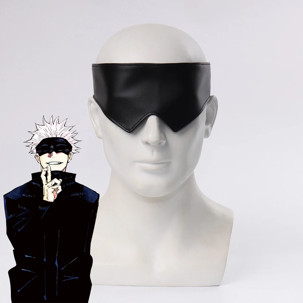 Gojo-Satoru-Cosplay-Eye-Patch-Black-Leather-Anime-Jujutsu-Kaisen-Geto ...
