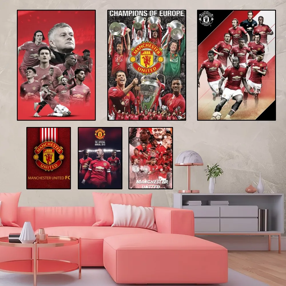 M-Manchester-U-United-F-C-Poster-Home-Room-Decor-Livingroom-Bedroom ...