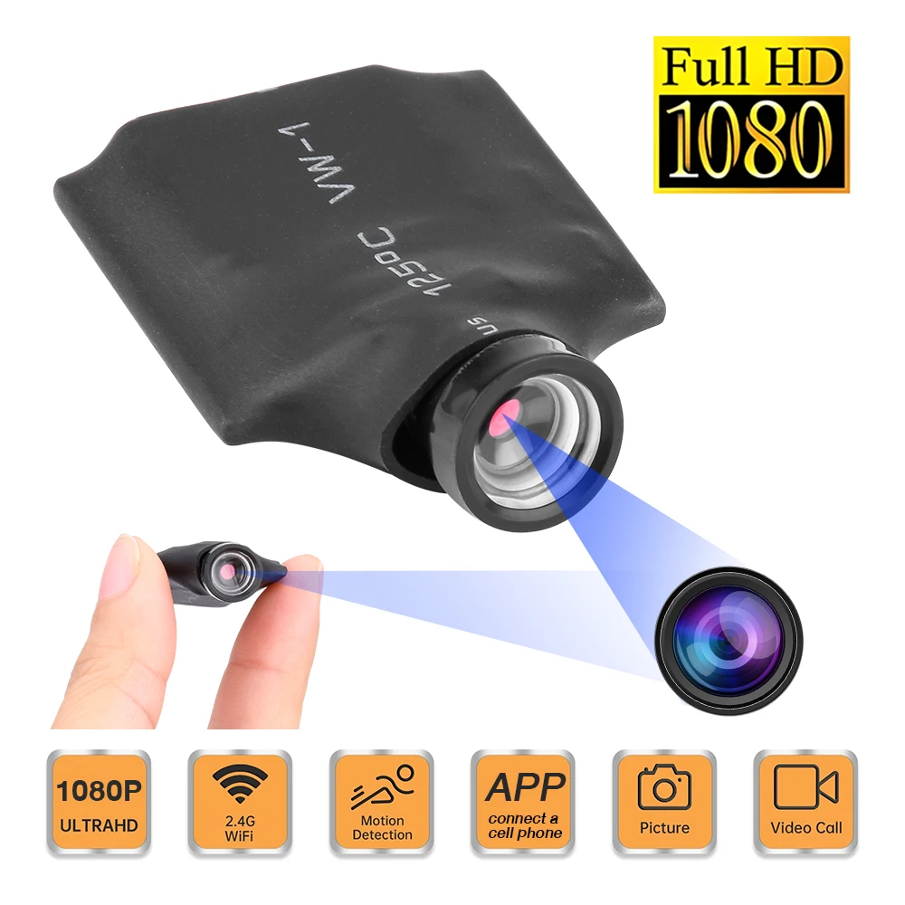 Mini Camera 1080P P2P WiFi IP Camera Portable Audio Video Recorder DIY ...