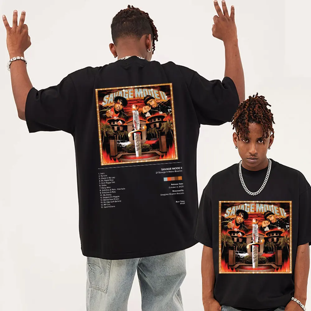 Rapper-21-SAVAGE-New-Album-Graphics-T-Shirts-Men-s-Women-s-Fashion ...