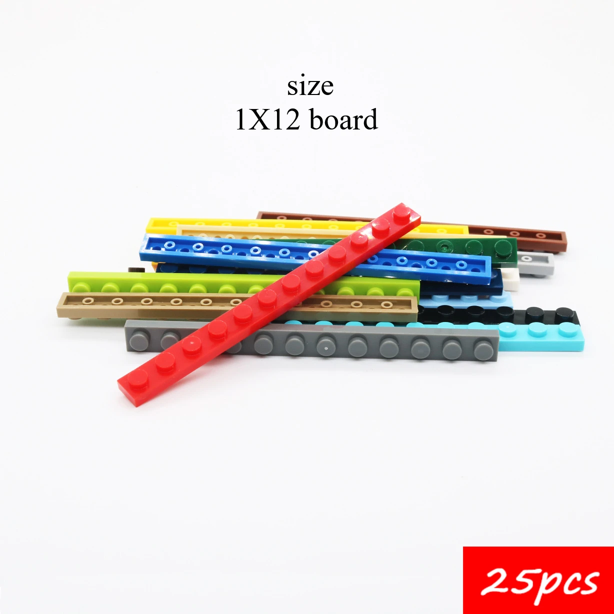 25PCS MOC 60479 1x12 Board Building Blocks Kit Plate House Castle ...