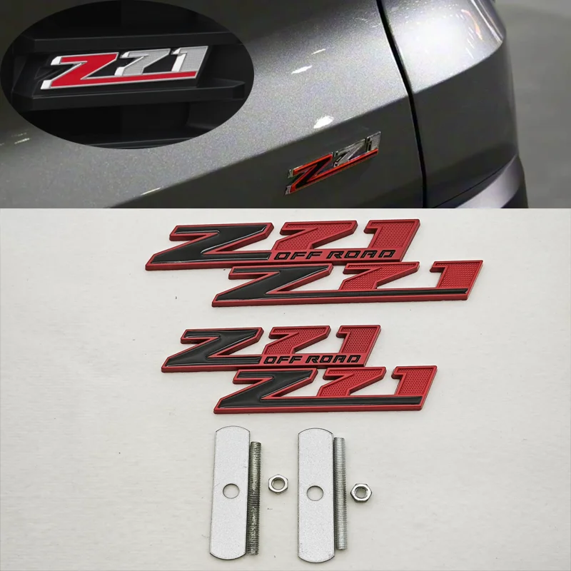 3D Metal Z71 Logo Car Fender Badge Front Grille Emblem Rear Trunk ...