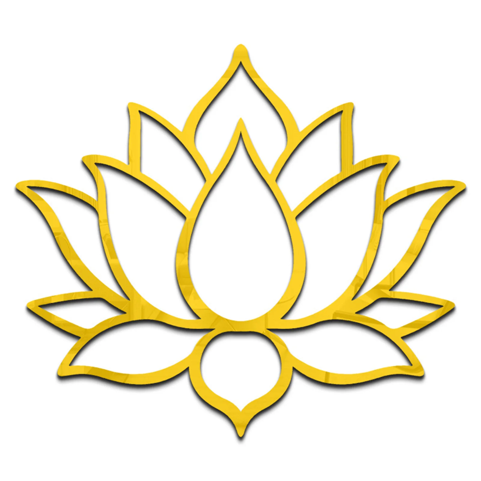 Mirror-Decor-Lotus-DIY-Wall-Sticker-Acrylic-Lotus-Mirror-Stickers-For ...