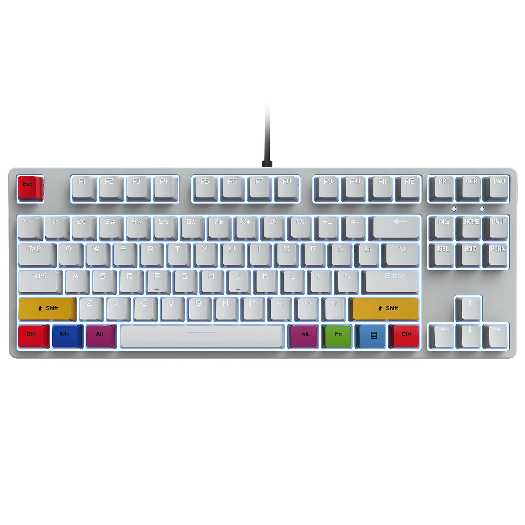 87-Keys-Mechanical-Keyboard-Red-Switch-RGB-Backlit-Gaming-Keyboards ...