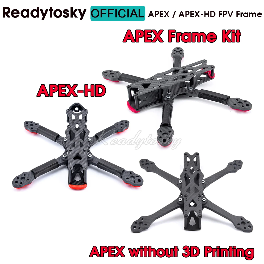 5inch 225mm / 6inch 260mm / 7inch 295mm Carbon Fiber Quadcopter Frame ...