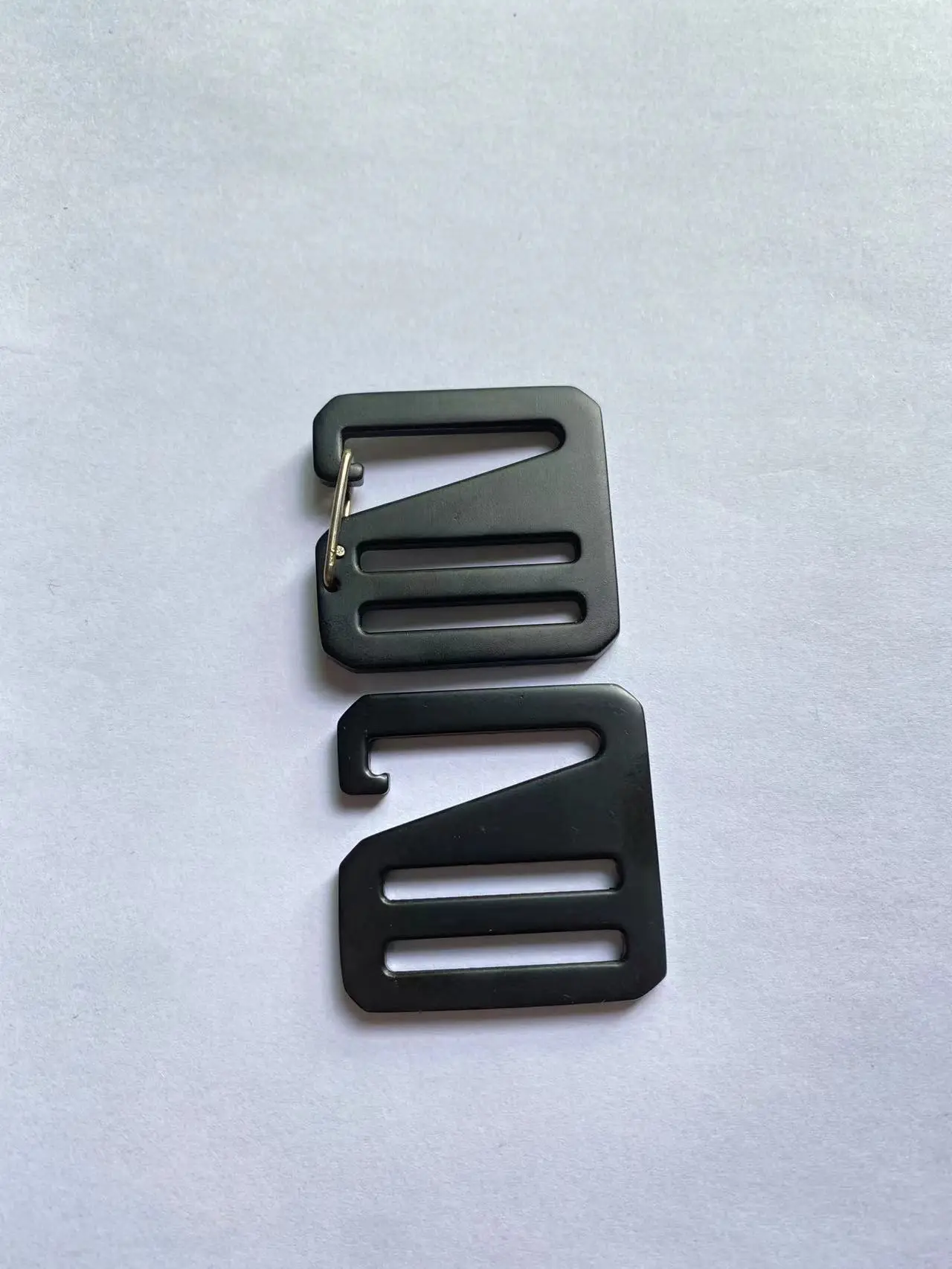 Black-Aluminum-Alloy-Release-G-Hook-Buckles-Belt-Side-Strap-Adjusters ...