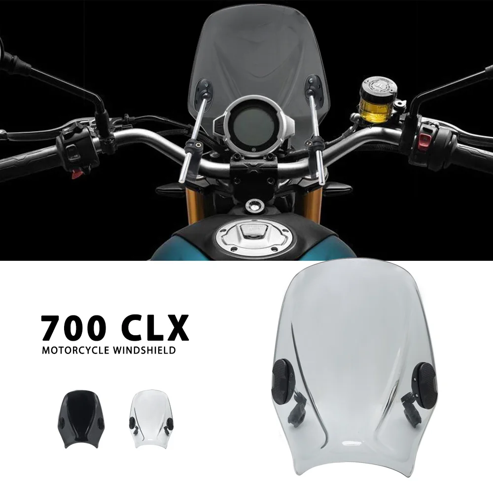 Universal-Motorcycle-Windshield-Wind-Screen-Shield-Deflector-Protector ...