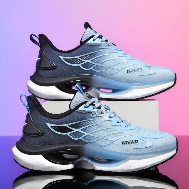 Running Shoes for Men Sneakers Breathable Cushioning Black Basket ...