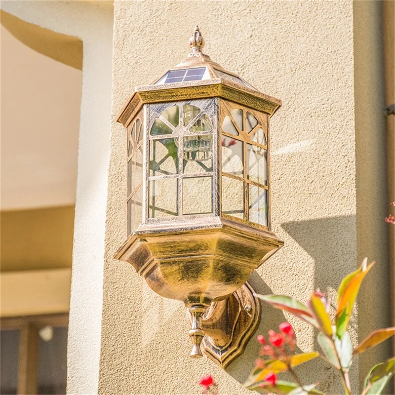 TEMAR-Outdoor-Solar-Retro-Wall-Light-LED-Waterproof-Classical-Sconces ...