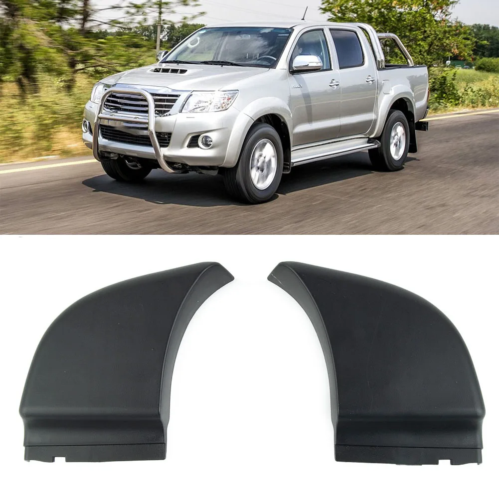 1/2pcs Rear Bumper End Plate Corner Cap Trim Fit For Toyota Hilux Vigo ...
