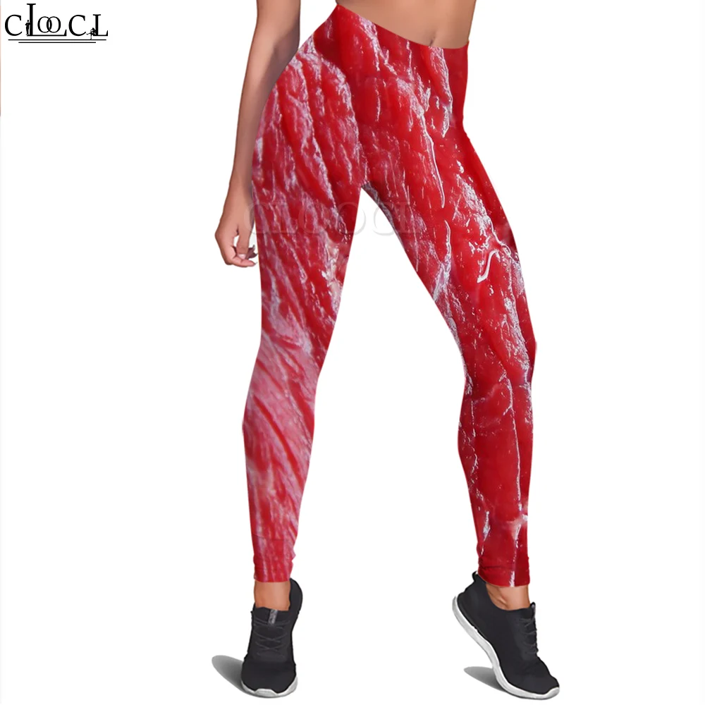CLOOCL-New-Fashion-Streetwear-Women-Legging-Blood-Red-Raw-Meat-Slices ...