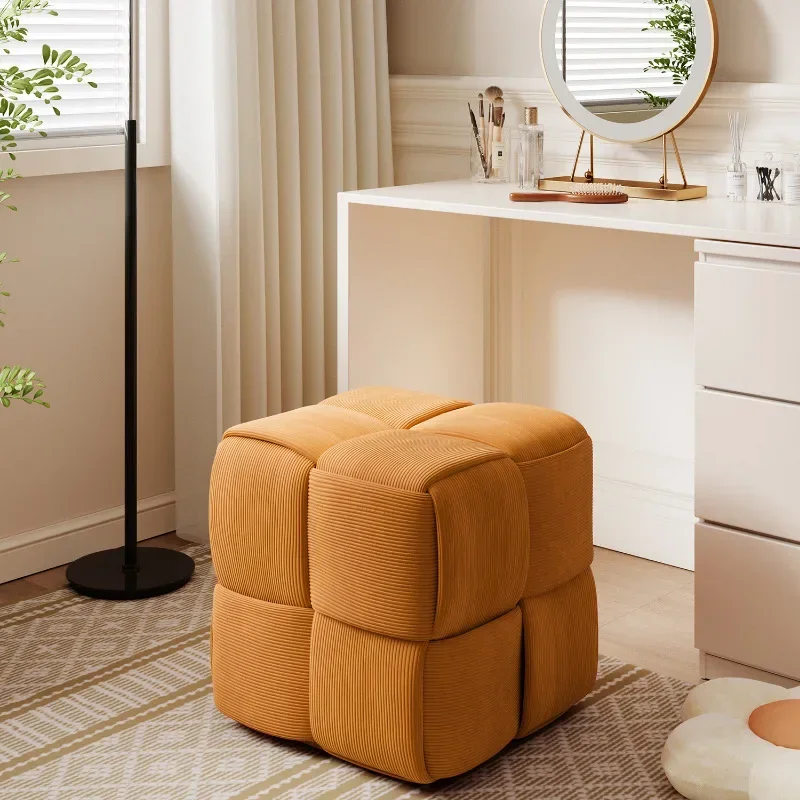 Nordic Vanity Stools Pouffe Comfortable Bedroom Luxury Stools Modern ...