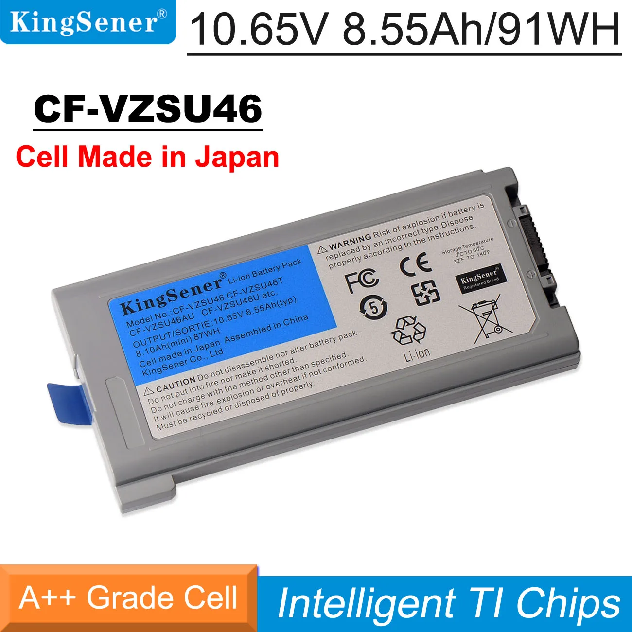 Kingsener 10.65v 8550mah bateria do portátil CF VZSU46 para panasonic ...
