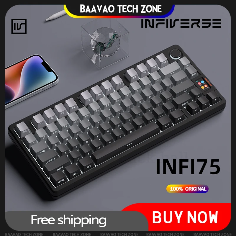Infi75-Mechanical-Keyboard-Wireless-Bluetooth-75-Gasket-TTC-Keycaps-Hot ...