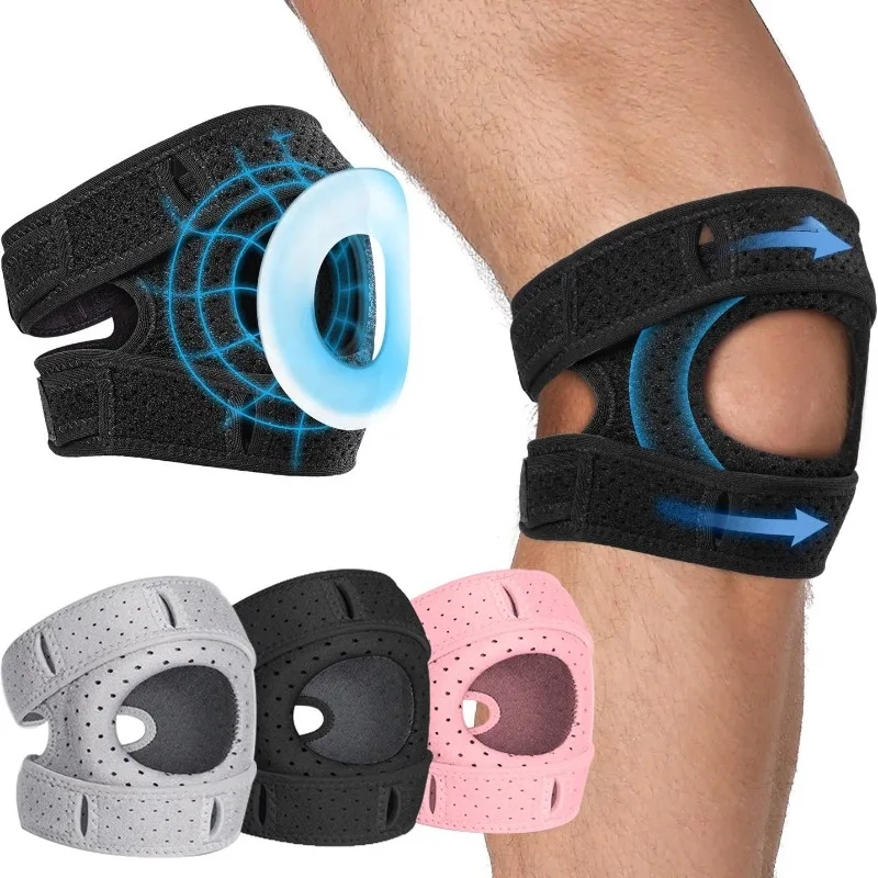 Patella Knee Brace Adjustable Open Patella Protector Support Band ...