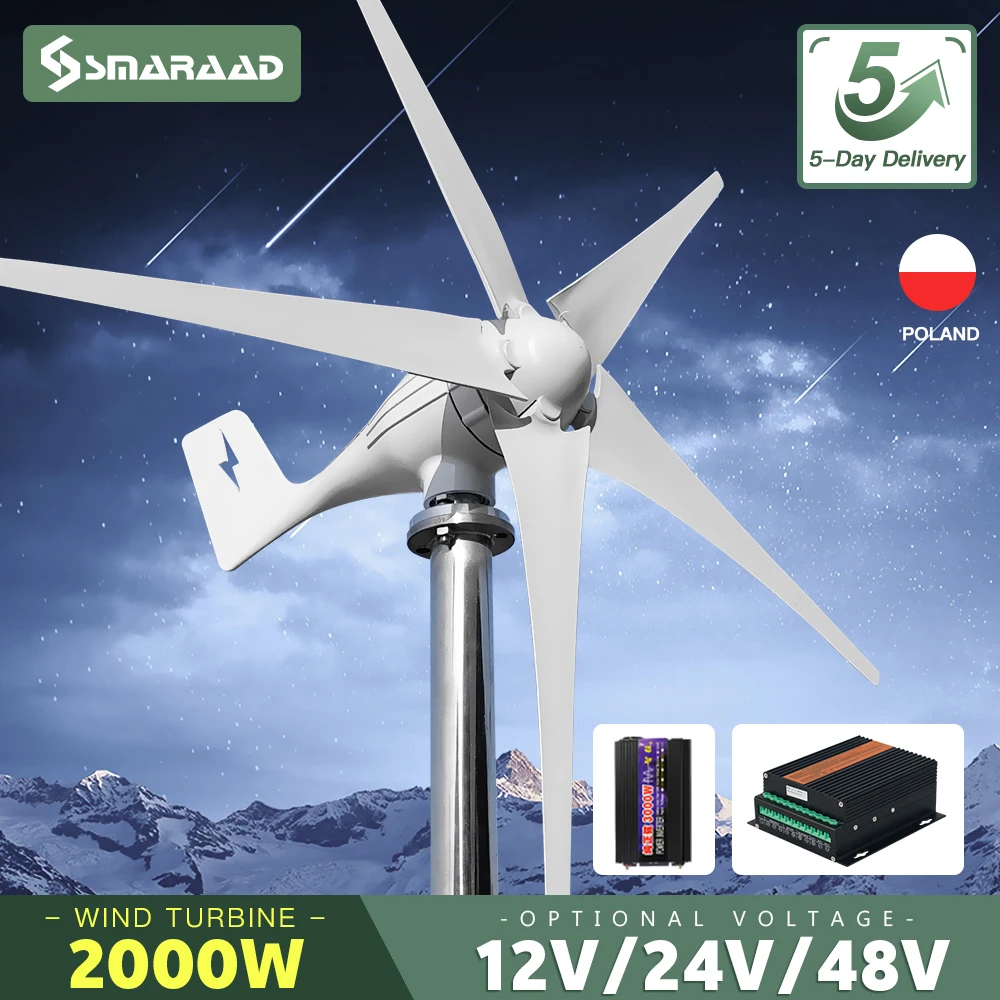Horizontal-Wind-Turbine-Generator-2000w-2kw-24V-12V-Free-Energy ...