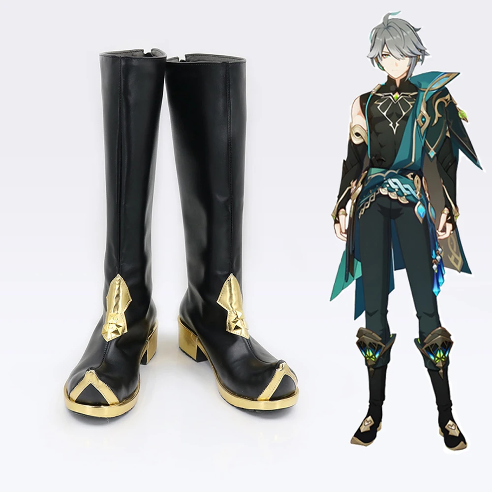 Botas-largas-de-Alhaitham-para-hombre-y-mujer-zapatos-de-Cosplay-de ...