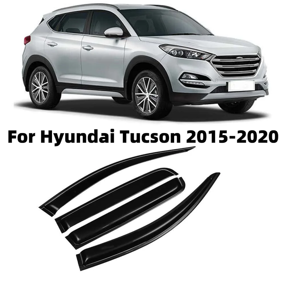 For Hyundai Tucson 2015-2020 Cars Accessories Window Visors Rain Sun ...