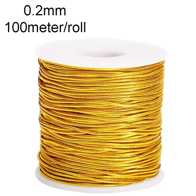 90m Rope Gold Silver Color Cord Gifts Packing String Thread for Jewelry ...