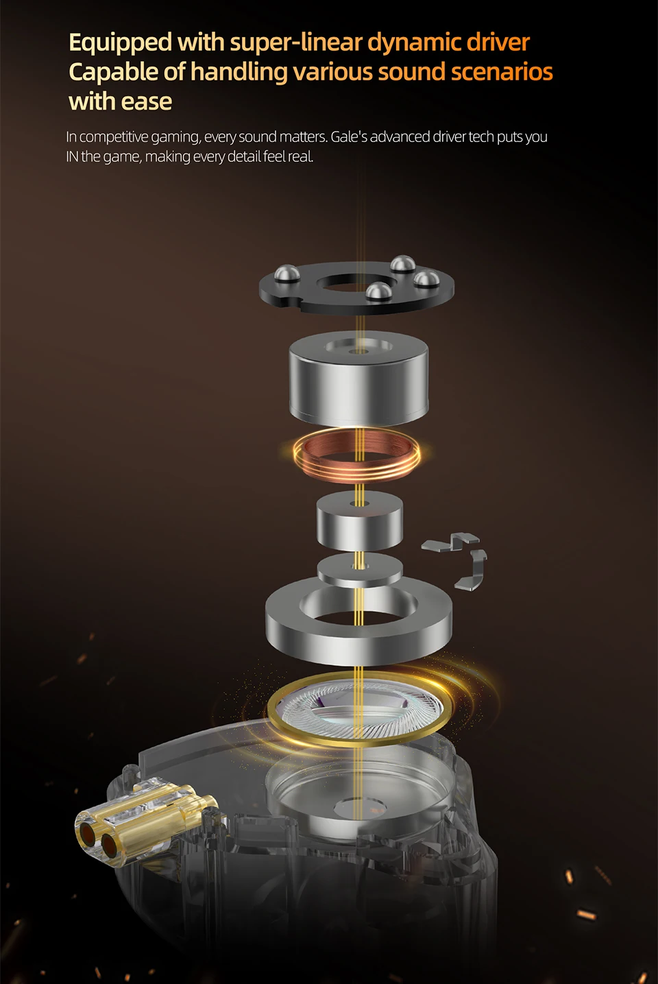 KZ Gale In-Ear Gaming Earphones E-sports Bass Metal Earbuds for Video ...