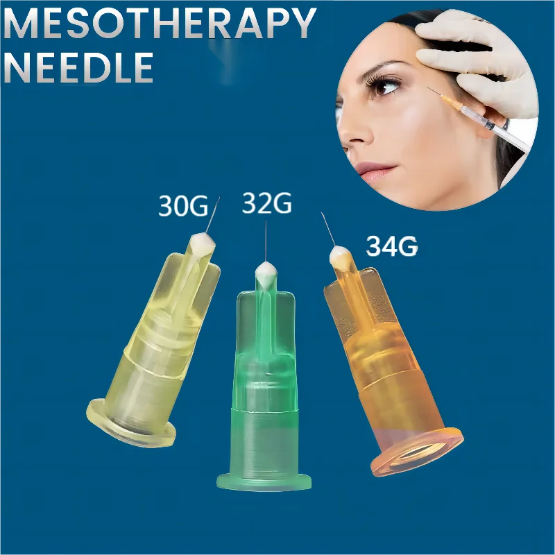Mesotherapy Needle 일회용 플라스틱 의료용 Needle27G 30G 34G, 멸균 마이크로 피하 무통 작은 바늘 ...