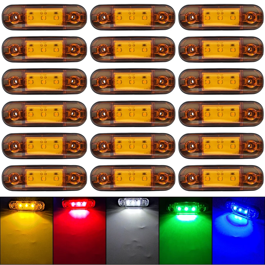 12V-24V-Universal-3-LED-Side-Marker-Car-Lights-Indicator-for-Cars ...