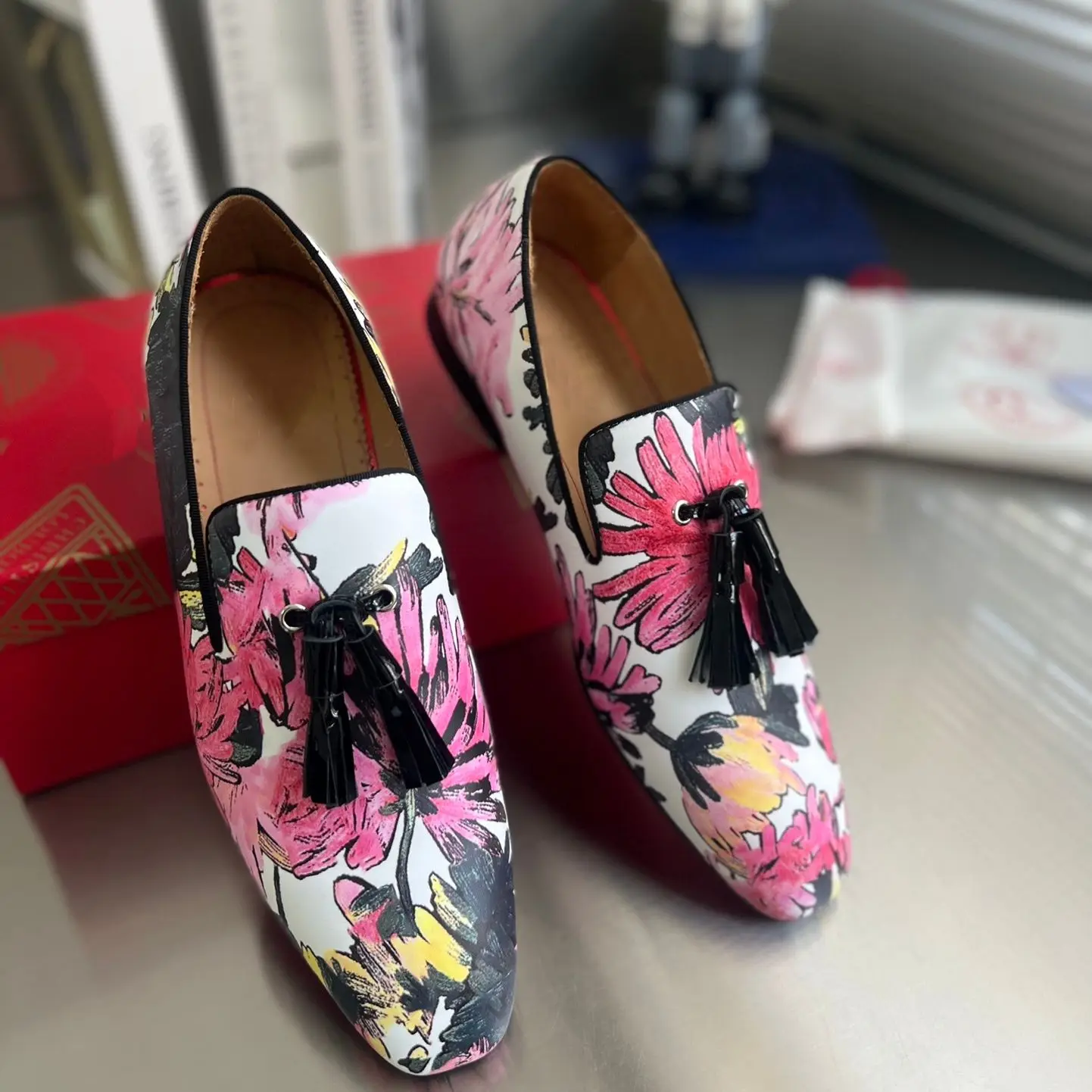 Zapatos-Para-Hombres-Flower-Spring-Sapato-Masculino-Leather-Men-Shoes ...