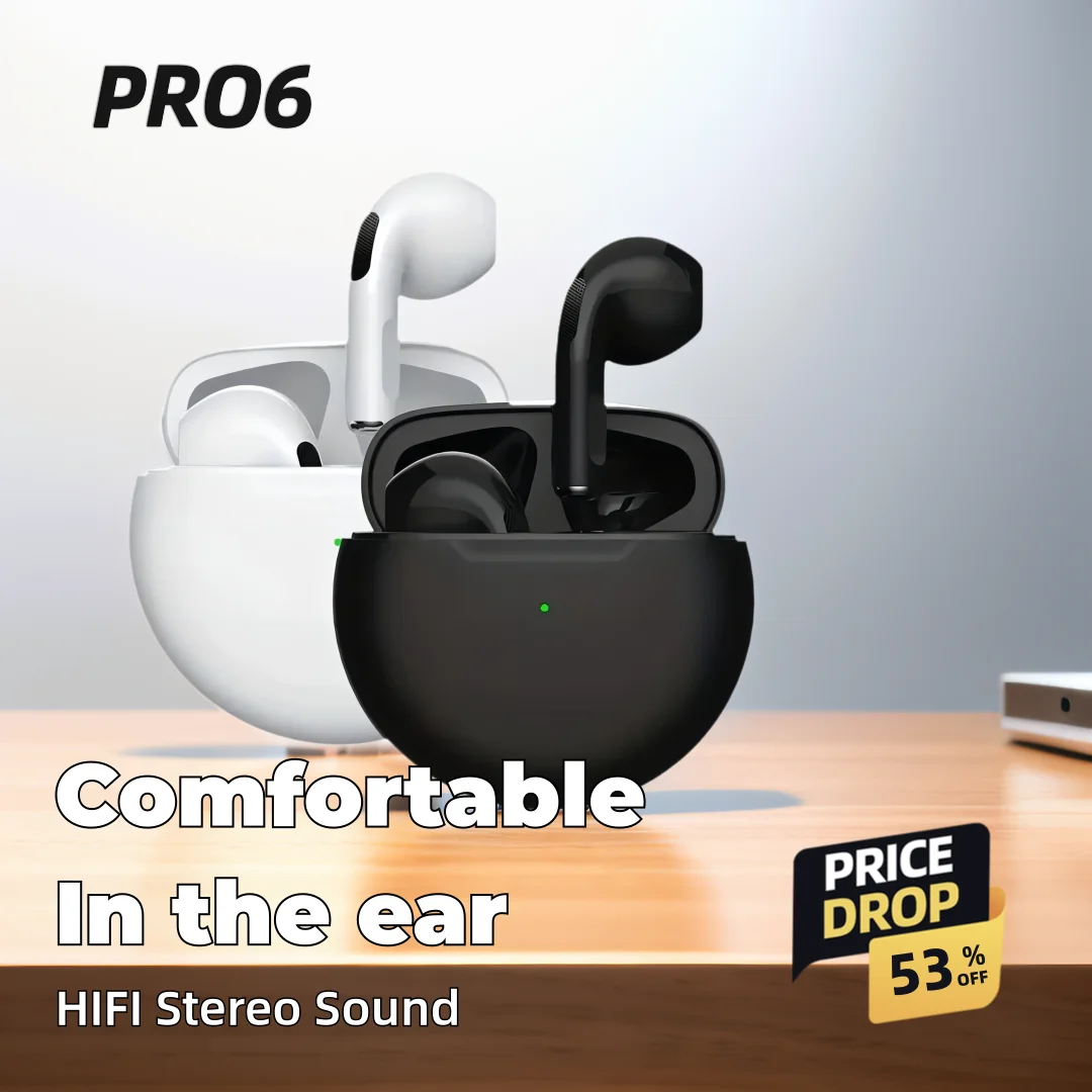 TWS-Pro6-Bluetooth-Headphones-2024-New-Wireless-Earbuds-Touch-Control ...