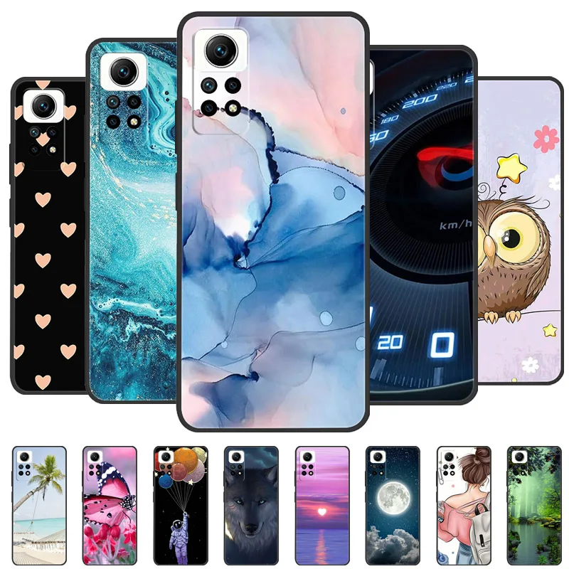For-Xiaomi-Redmi-Note-12-Pro-4G-Case-Cover-Silicone-Soft-Marble-Black ...