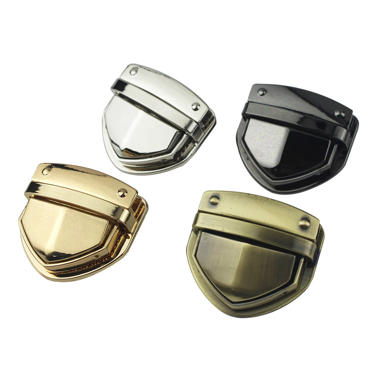 1x-Metal-Heavy-duty-Push-Lock-Clasp-Tongue-Lock-Leather-Craft-Women-Bag ...