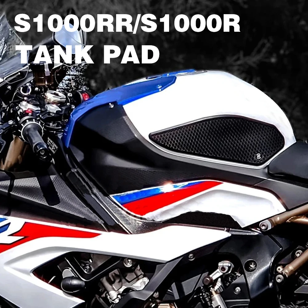 Motorcycle Anti Slip Tank Grip Stickers Traction Rubber Side Pad Knee ...