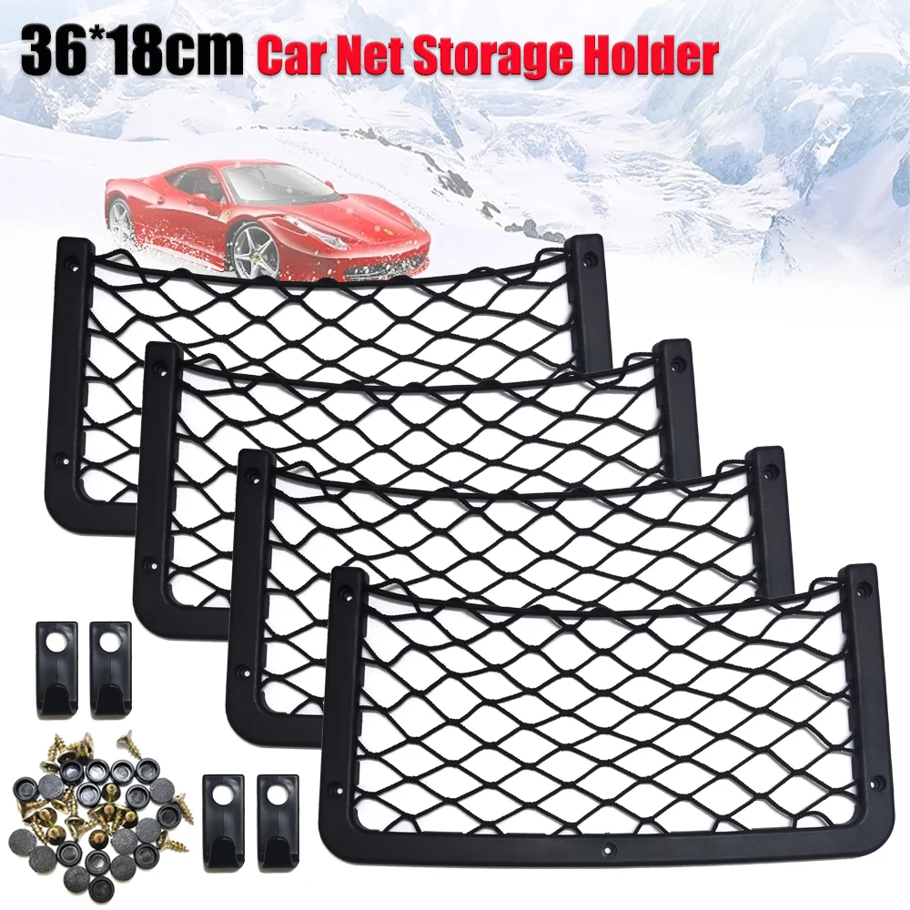 36x18cm-Car-Organizer-Auto-Paste-Net-Pocket-Car-Net-Bag-Phone-Holder ...