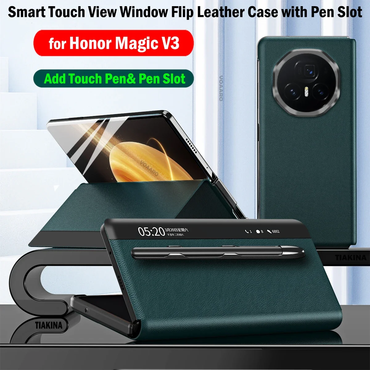 Smart-Touch-View-Window-Flip-Leather-Cover-for-Honor-Magic-V3-Case ...