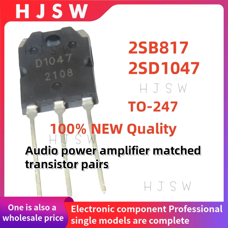 10PCS/5Pairs 100% Brand New and Quality 2SD1047 D1047 2SB817 B817 TO-3P ...