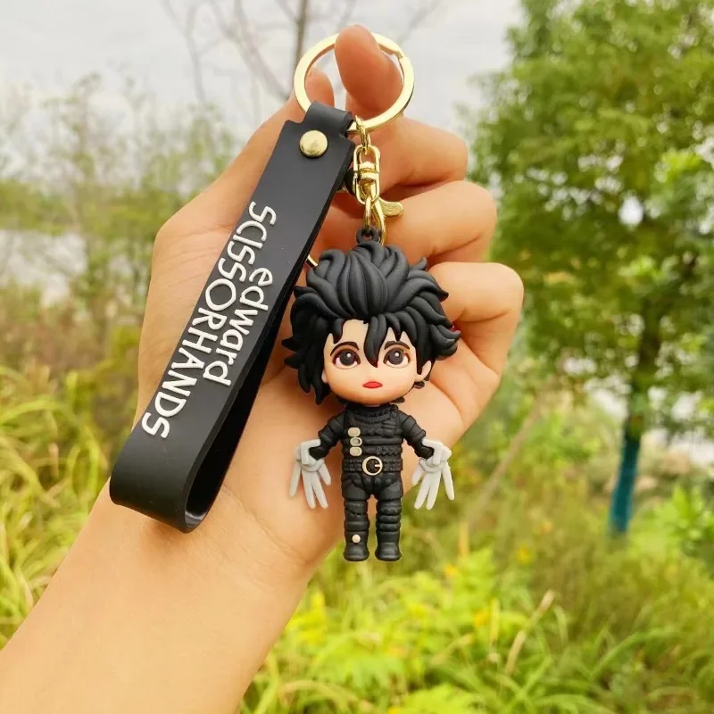 Cute-Anime-Edward-Keychain-for-Car-Keys-Scissorhands-Key-Chain-New-in ...