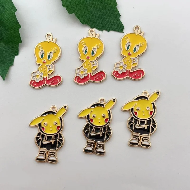 10pcs-Enamel-Cartoon-Animal-Charms-for-Jewelry-Making-Earring-Keychain ...