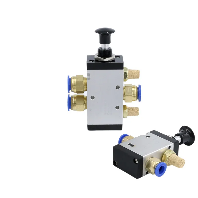 3/2 way Manual control valve Pneumatic hand pull push valve 3R110-06 ...