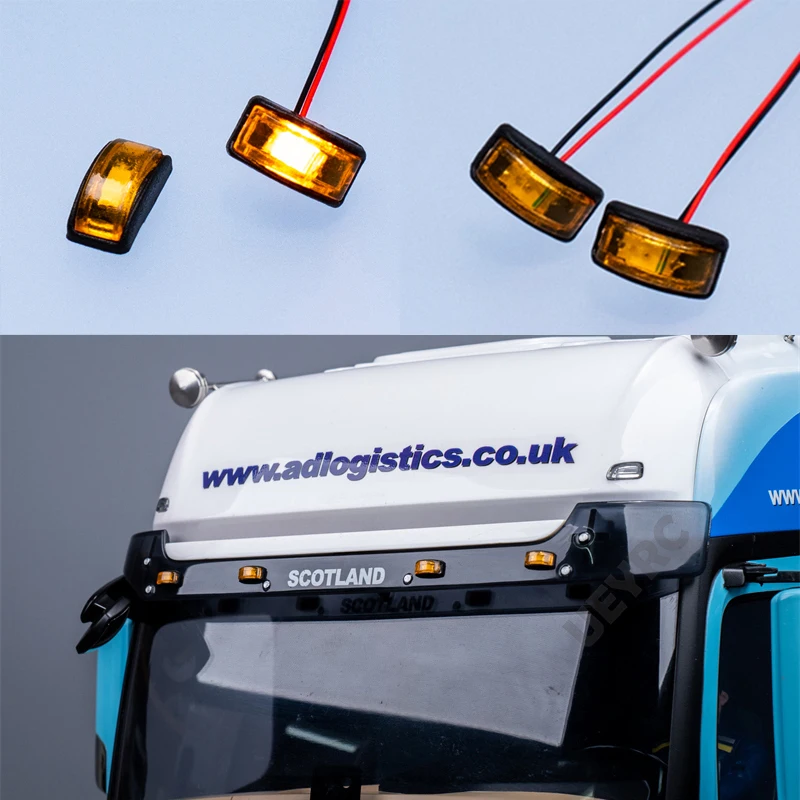 LED-3V-Visor-Spotlight-Position-Light-for-1-14-Tamiya-RC-Dump-Truck ...