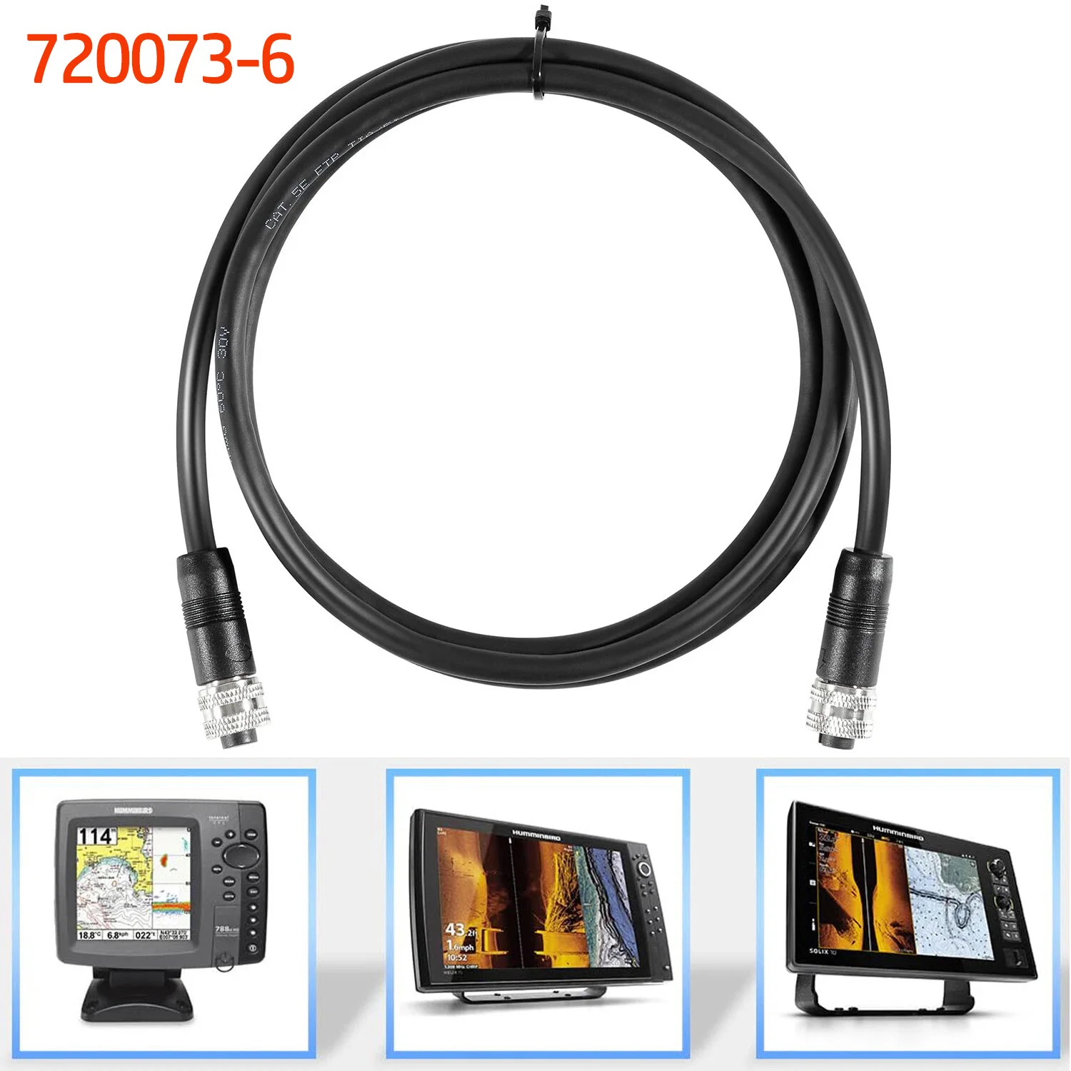 Ethernet Cable AS EC 5E for Humminbird, Fit for SOLIX, Helix G2N, Helix ...
