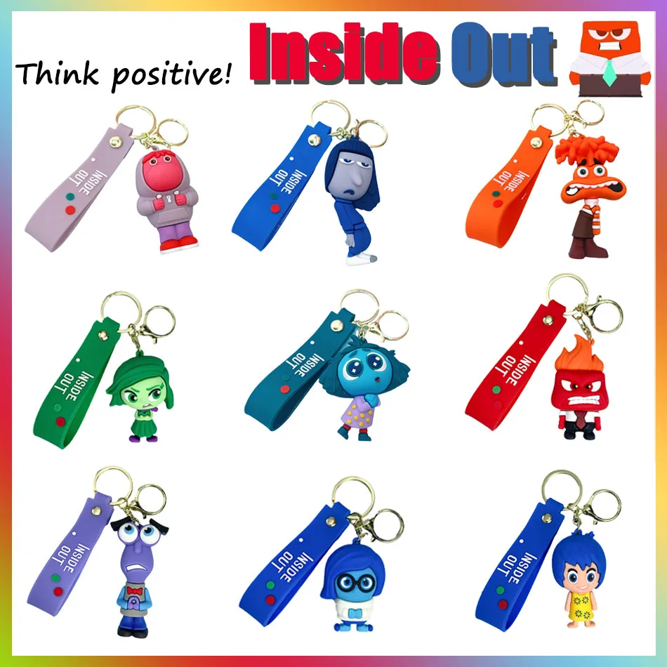 New-9Pcs-Disney-Inside-Out-2-Secunda-Toy-Keychian-Car-Key-Model-Pendant ...