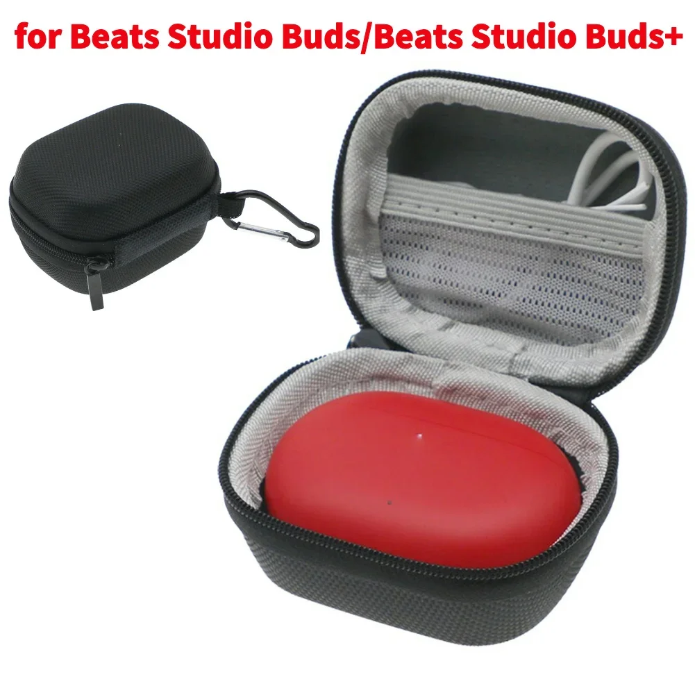 EVA Earbud Case Holder with Carabiner Small Zipper Pouch Anti-Fall ...