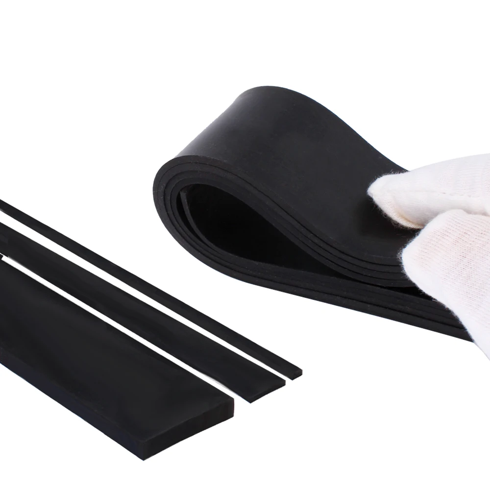 1-3-5Meter-Black-Solid-Rubber-Flat-Strip-Sealing-Gaskets-Damper-Pads ...